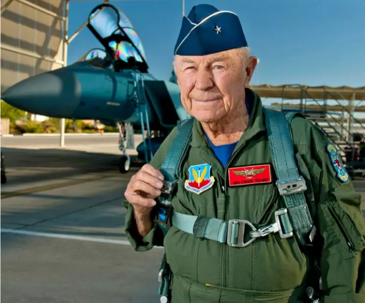 Chuck Yeager MD F-15 Eagle flight