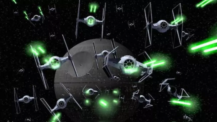 O dan y cwfl: The Tie Fighter