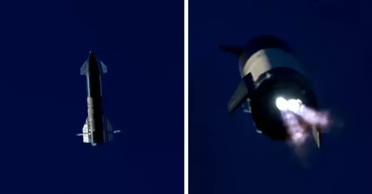 स्पेसएक्स ने नए वीडियो में स्टारशिप एसएन8 का एरियल फ्लिप दिखाया