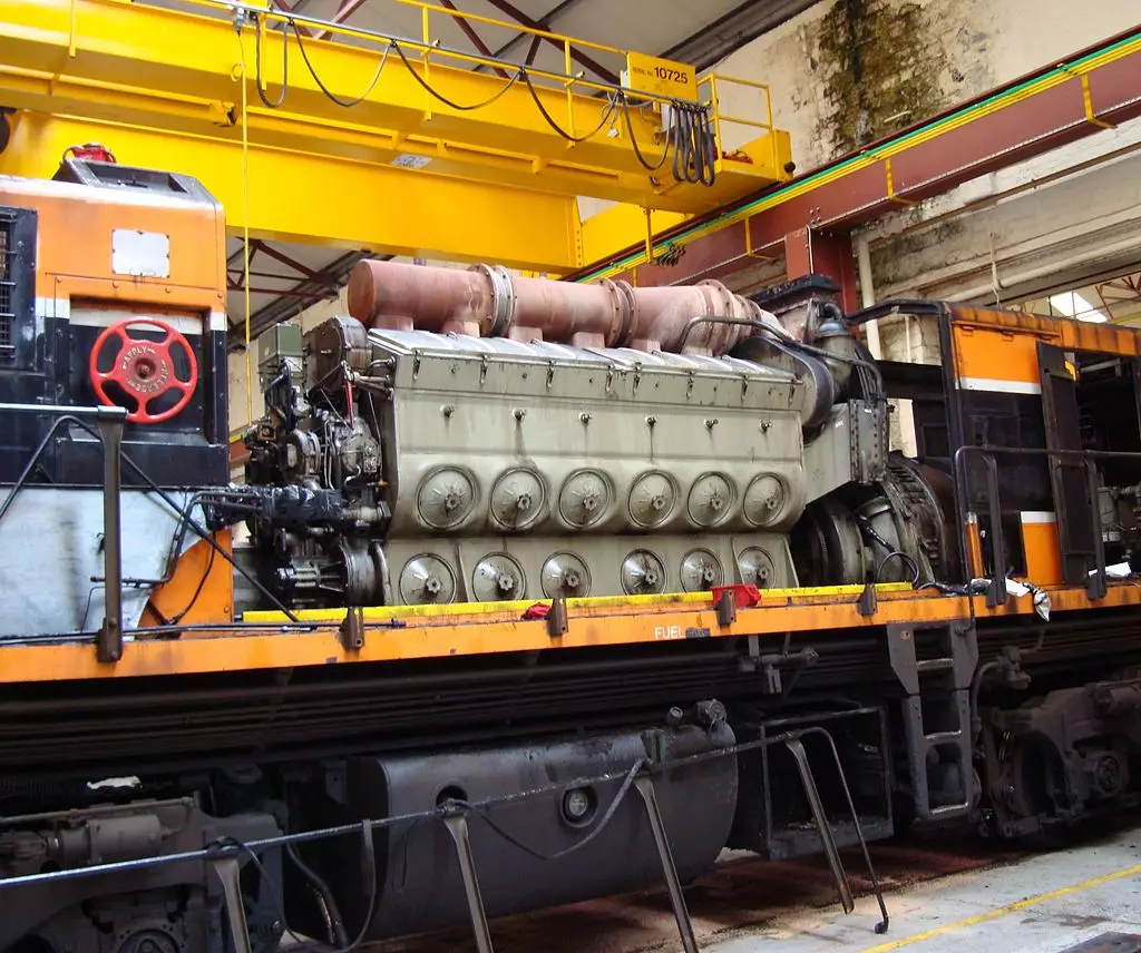 najväčšie motory na svete EMD 645
