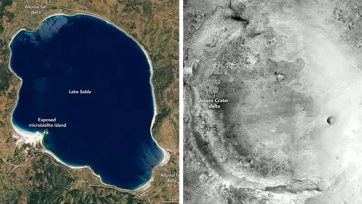 En tyrkisk innsjø er merkelig lik et krater på mars