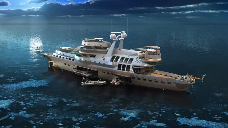 New Explorer Superyacht Design wetara nyocha na okomoko ọnụ