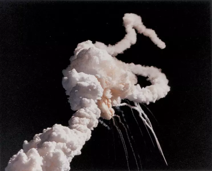 Challenger-skyttelen eksploderer