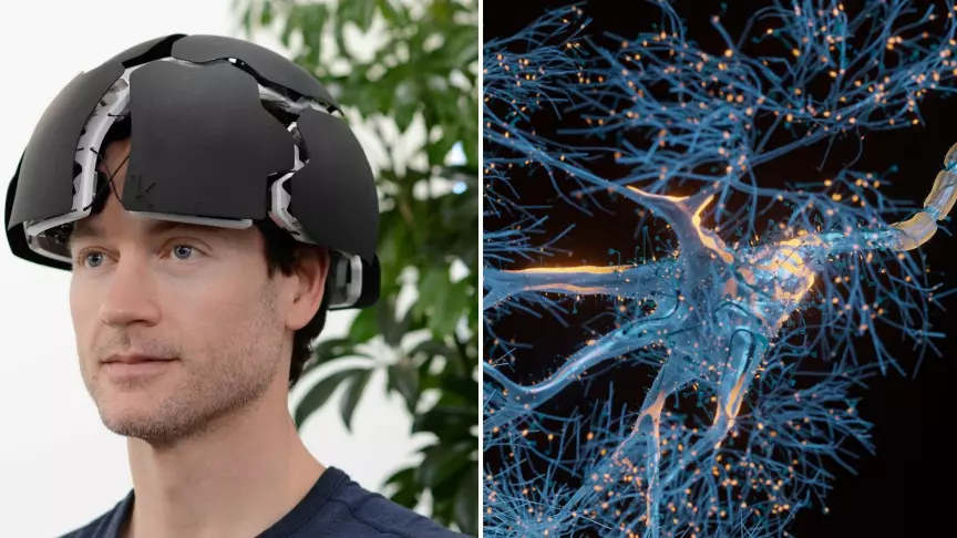 一位神經科技公司的創始人測試了他的腦部掃描頭盔。使用氯胺酮？