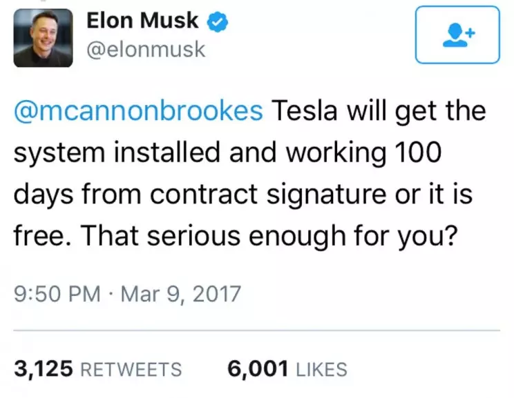 Elon Musk sľubuje, že vyrieši energetické problémy Austrálie za 100 dní alebo je to zadarmo