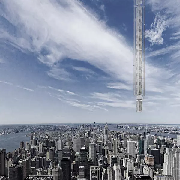 建築師設計了一個可以懸掛在小行星上的瘋狂摩天大樓