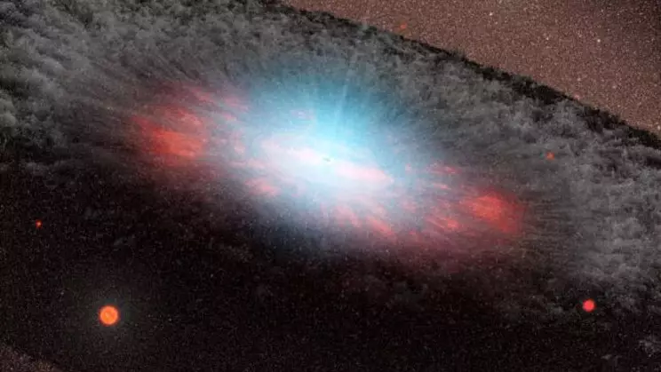 O núcleo dun burato negro podería ser estraño