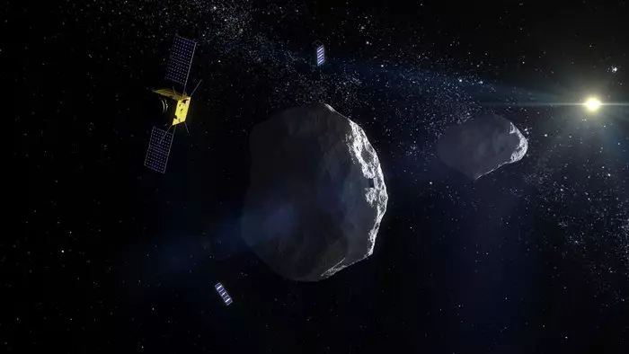 Pêşkêşkirina wêneya asteroîd û satelîtan