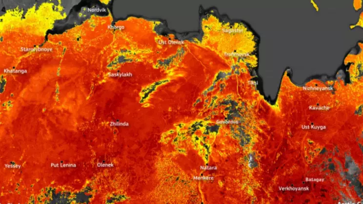 Die Oberflächentemperaturen in der Arktis erreichen 118 Grad