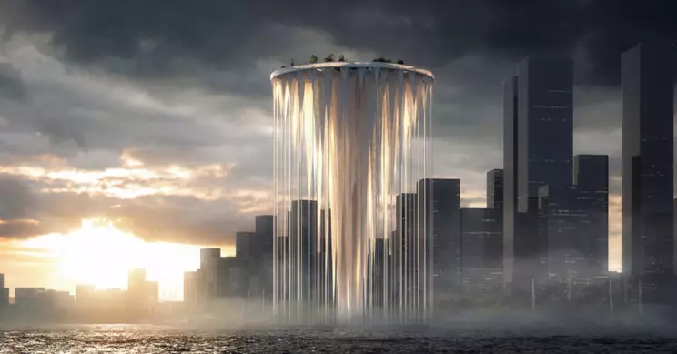 Torre etérea con 99 islas flotantes diseñada para Shenzhen, China