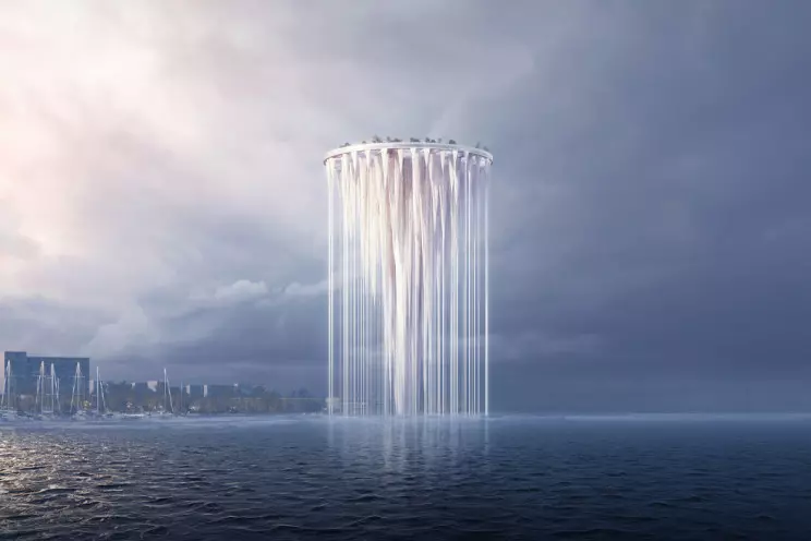 Torre etérea con 99 islas flotantes diseñada para Shenzhen, China