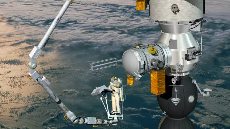 'ವಾಕಿಂಗ್' ರೋಬೋಟ್ ಆರ್ಮ್ 20 ವರ್ಷಗಳ ವಿಳಂಬದ ನಂತರ ISS ಗೆ ಲಾಂಚ್ ಆಗಲಿದೆ