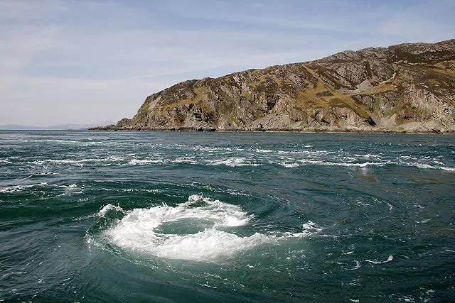 De op twee na grootste whirlpool ter wereld bevindt zich in Schotland