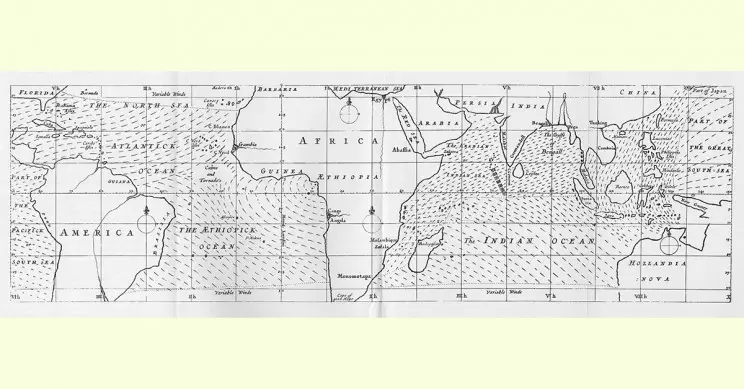 Edmund Halley's Map of Global Trade Cua