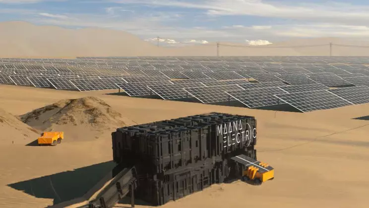 Nei 'Terraboxen' maachen Elektrizitéit a Sand a Solarpanneauen