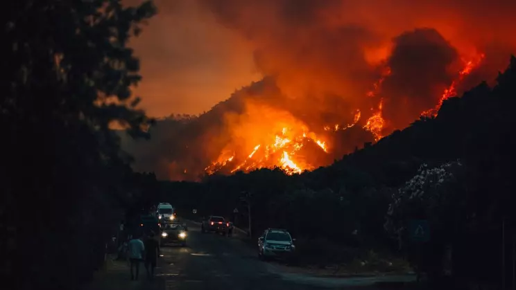 Elektriciteitscentrale in Turkije brandt gedeeltelijk te midden van helse bosbranden
