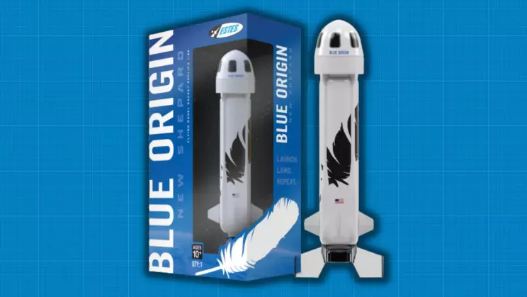 Nova miniatura de foguete Shepard de Jeff Bezos está à venda por US $ 69,99