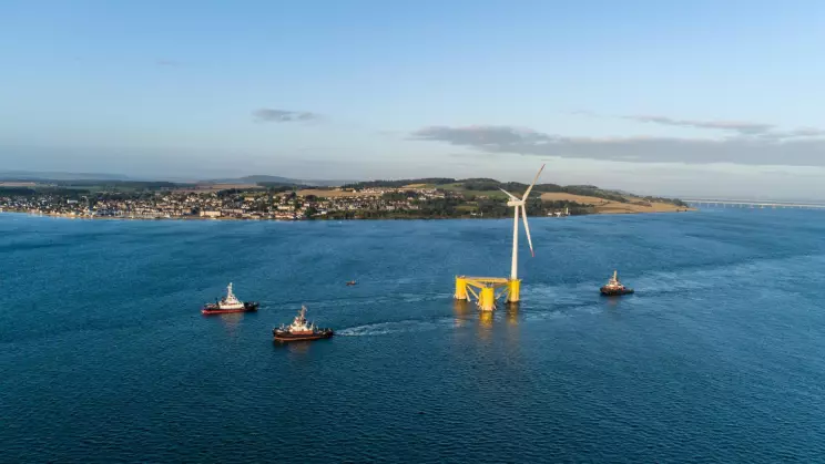 В Шотландии готова самая большая в мире плавучая морская ветряная электростанция