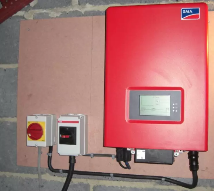 solpanel delar inverter