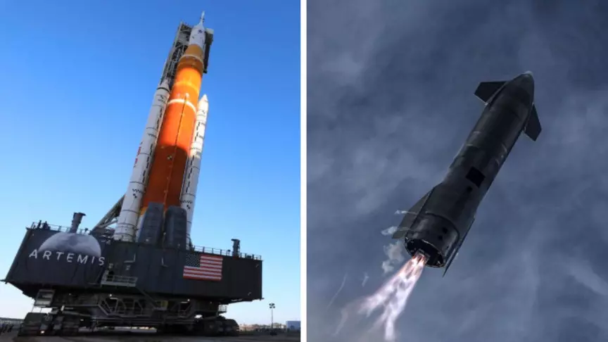 Adakah SLS NASA begitu jauh di belakang Starship SpaceX?