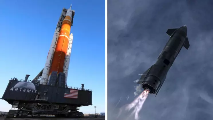 Je raketa SLS NASA tak daleko za vesmírnou lodí SpaceX, jak se říká?