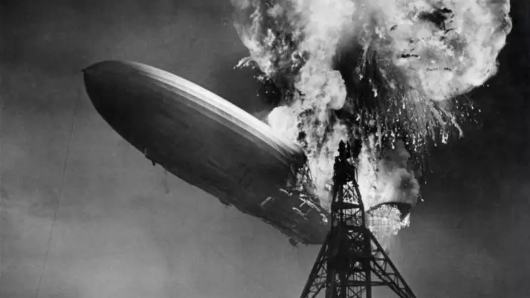 AI ulgamy reňkli we ýokary derejeli Hindenburg betbagtçylyk suratlary