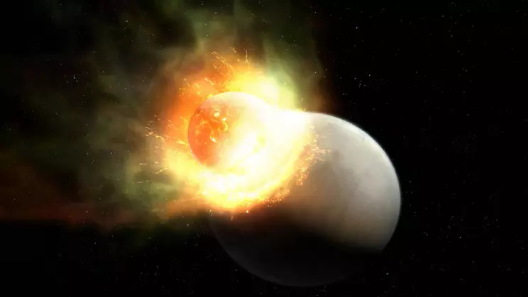 Un impacte colossal va destruir l'atmosfera d'un món alienígena