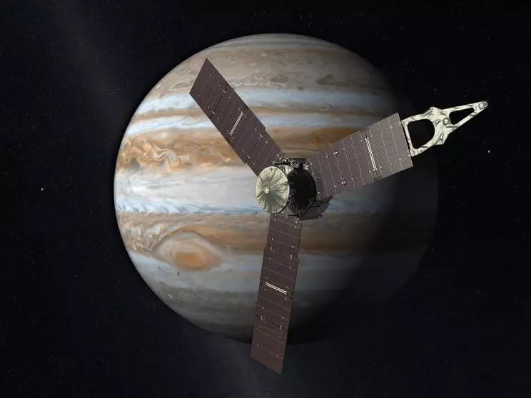 NASA se Juno-ruimtetuig onthul die diepte van Jupiter se Groot Rooi Vlek