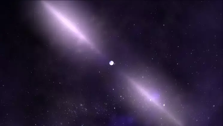 Render artistik dari sebuah pulsar