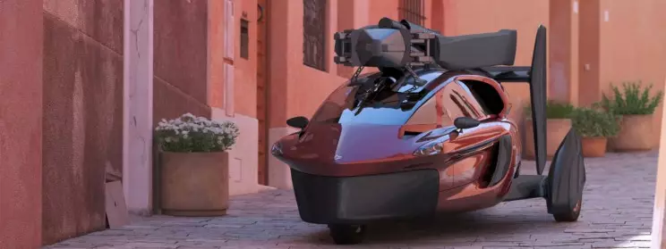 Este auto volador realizará un viaje de 90 días alrededor del mundo