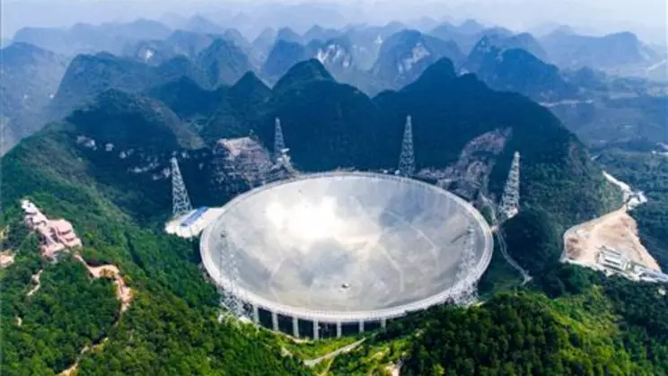 China's FAST Telescope Yakaonekwa Yakarurama Munda Simba muMolecular Cloud