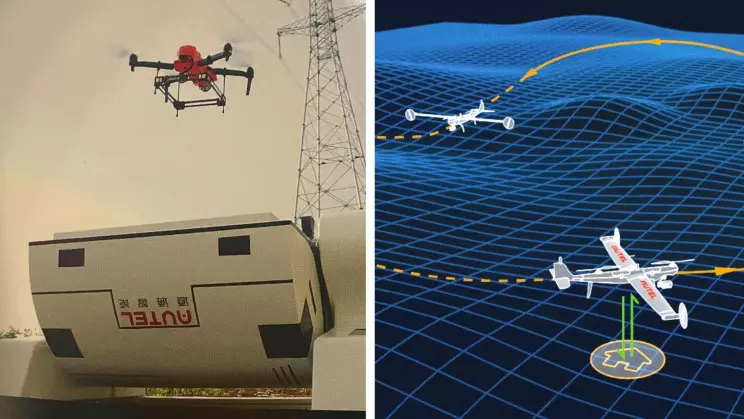 'n Nuwe kantelrotor VTOL-drone gaan oor na vastevlerkvlug met geen inset nie