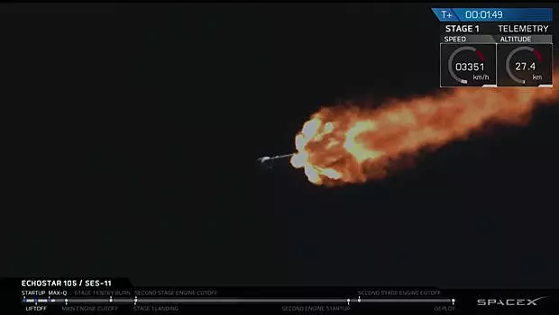 D'éirigh le SpaceX a Dara Roicéad Falcon 9 a Sheoladh i dTrí Lá