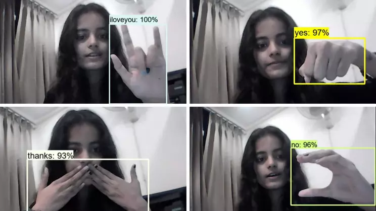 مدل هوش مصنوعی دانشجوی مهندسی، زبان اشاره آمریکایی را در زمان واقعی به انگلیسی تبدیل می کند