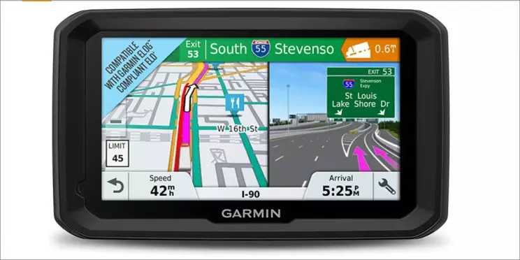 Black GPS navigator