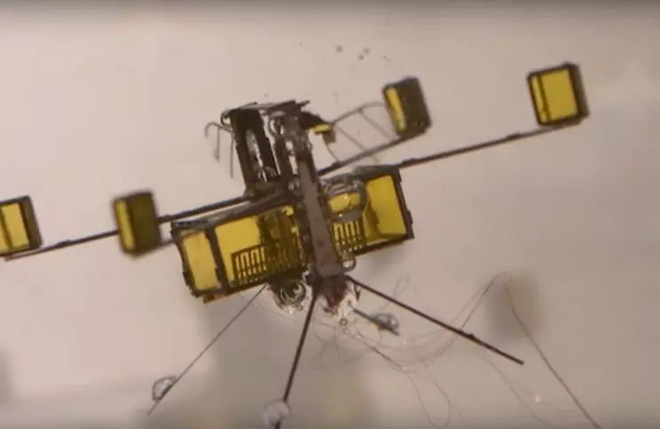 Detta autonoma robotbi använder brännbara raketer för att dyka i och ur vattnet