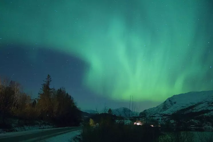 Aurora boreale in Norvegia