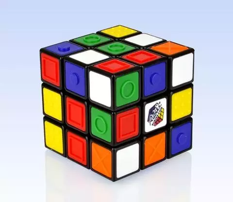 Rubik 's Cube는 촉각으로 개조되어 시각 장애인이 가지고 놀 수 있습니다.