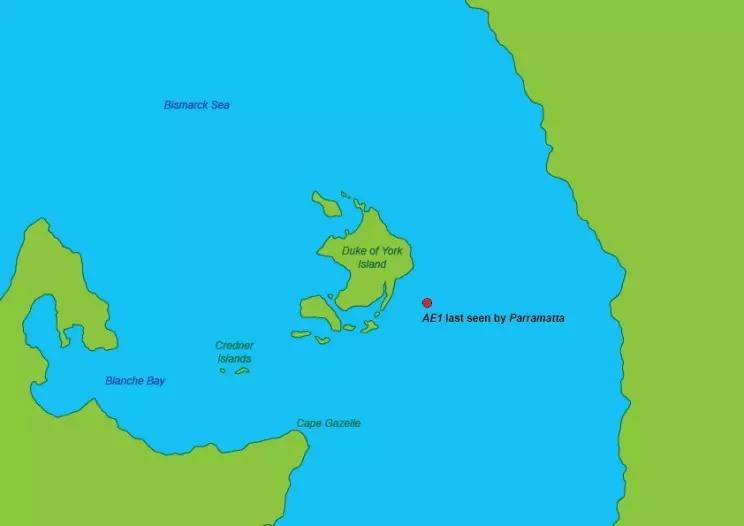 Alfundiĝinta aŭstralia WWI Submarŝipo Trovita Post 103 Jaroj da Mistero