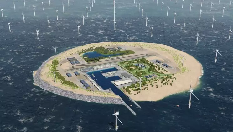 Nagplano ang Dutch Utility Plant nga Magtukod ug Giant Wind Farm Island sa North Sea