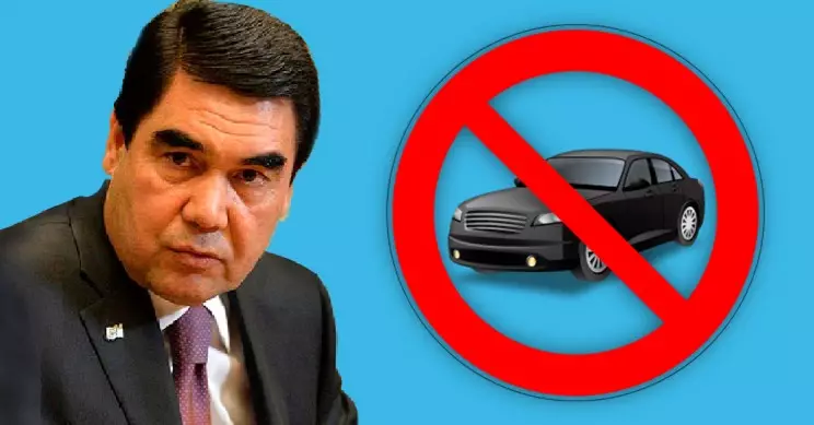 Auto beltzak debekatu berri dituzte Turkmenistanen, presidenteak zuria nahiago duelako