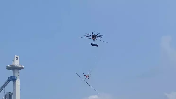 Korea Boroa e Sebelisa Li-Drone tse Tšosang Li-Drone ho Sireletsa Liolimpiki tsa Mariha