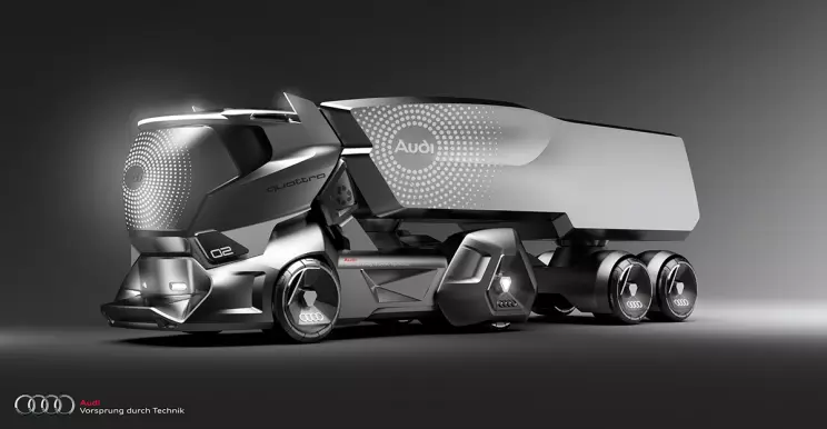 Audi Concept Skisser ser ut som en imponerende Tesla Semi-konkurrent