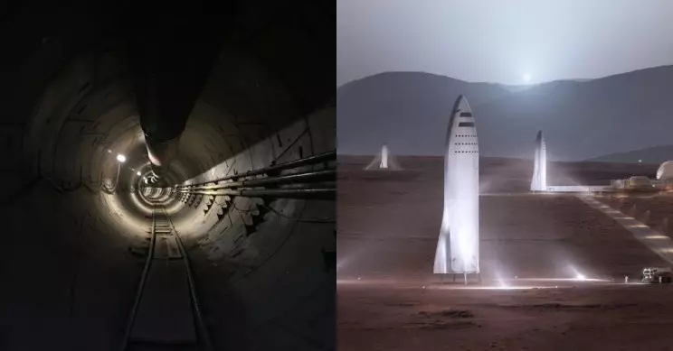 உலகெங்கிலும் உள்ள மக்களை அனுப்ப எலோன் மஸ்க் ஹைப்பர்லூப்பை SpaceX இன் BFR உடன் இணைக்க திட்டமிட்டுள்ளார்