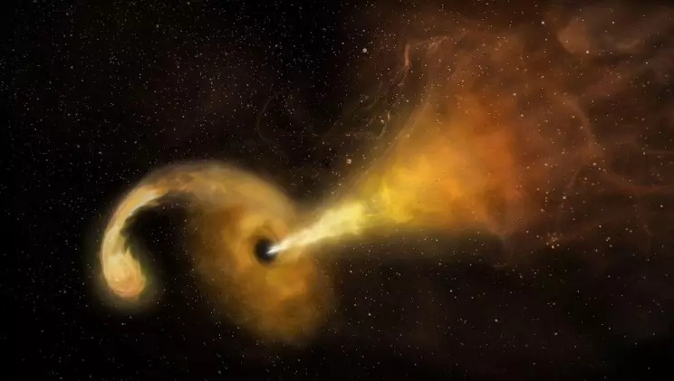 Dékade Data Némbongkeun Supermassive Black Hole Ngelek Béntang