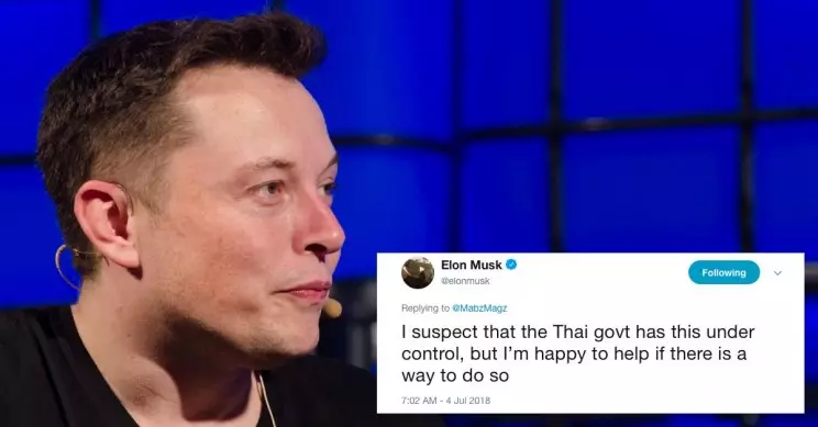 Elon Musk ofri pou ede ekip foutbòl kole nan twou wòch nan Thailand