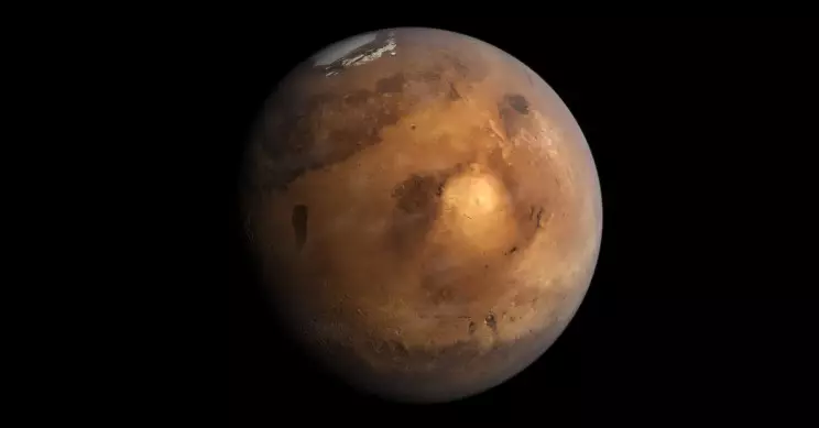 Un gran lago de auga líquida acaba de descubrir debaixo da superficie de Marte