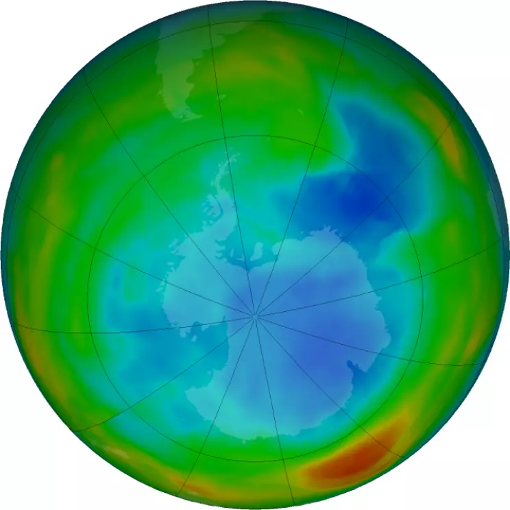 Ozone eo ambonin'ny tendron'ny Antarctica