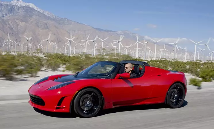 Гісторыя электрамабіля Tesla Roadster