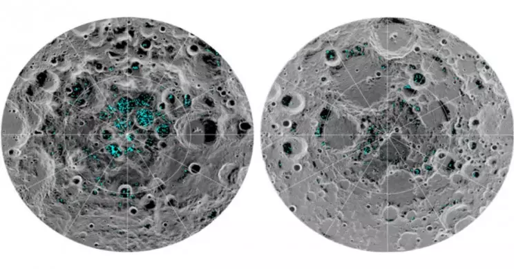 За прв пат е потврден воден мраз на половите на Месечината